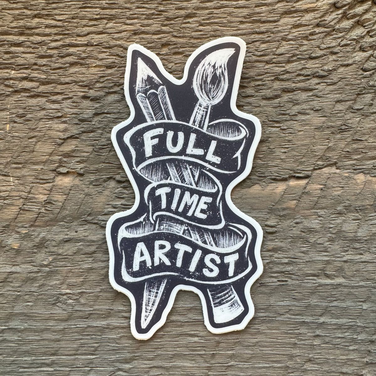 Ribbon 4" Decal – Full Time Artist